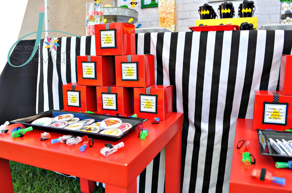 Justice League Birthday Party Ideas | Photo 10 of 30 | Catch My Party