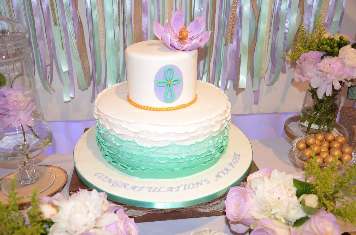 Rustic Baptism Party Ideas | Photo 7 of 14 | Catch My Party