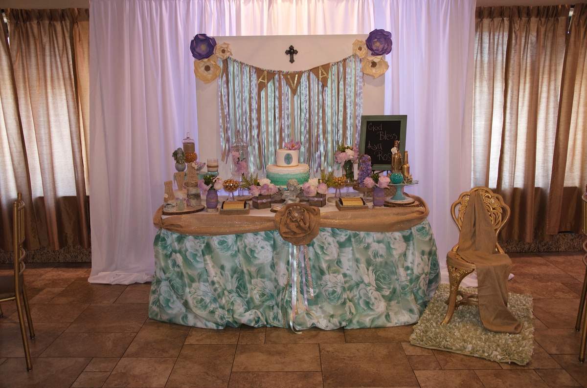 Rustic Baptism Party Ideas | Photo 7 of 14 | Catch My Party