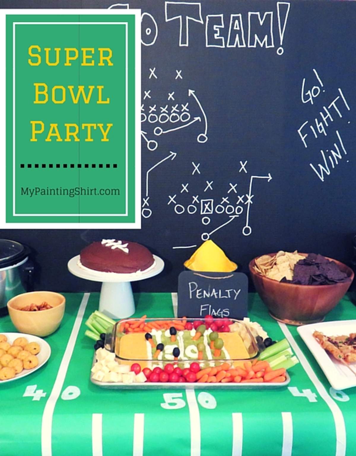 Football Super Bowl Party Party Ideas | Photo 1 of 13 | Catch My Party