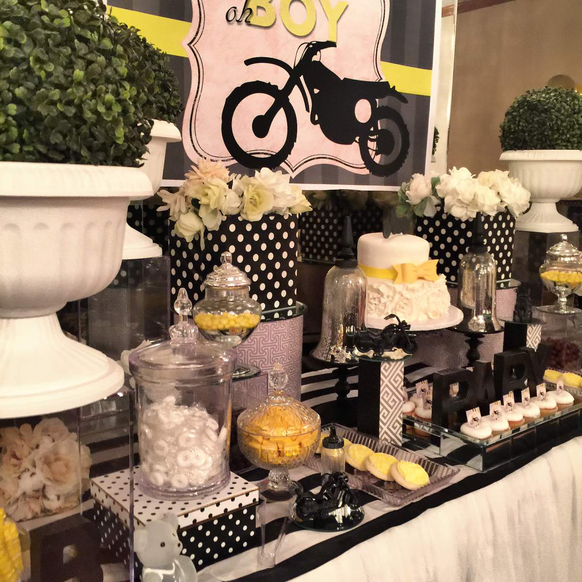 Motorcycle theme Babyshower Baby Shower Party Ideas | Photo 1 of 10 ...