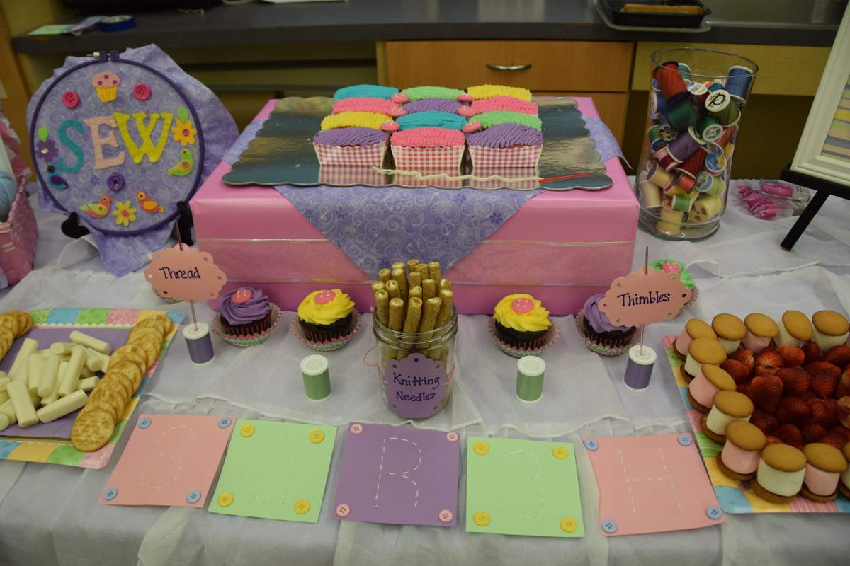 Sewing Birthday Party Ideas | Photo 1 of 18 | Catch My Party