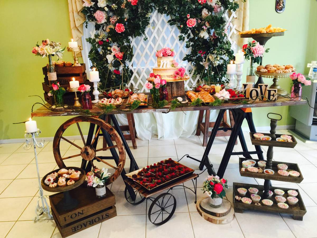 Garden rustic pretty / Bridal/Wedding Shower "Mariam's kitchen tea ...