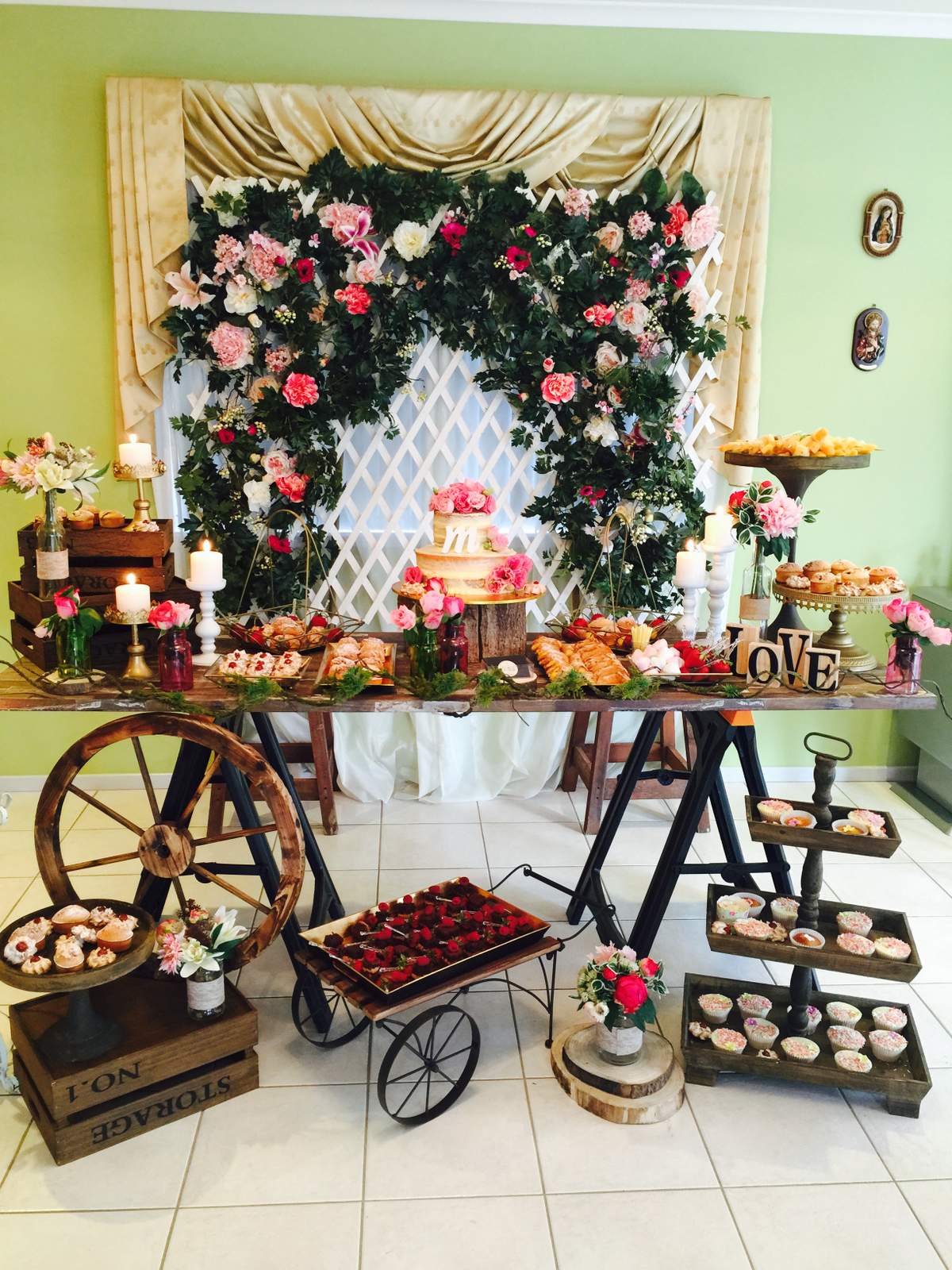 Garden rustic pretty Bridal/Wedding Shower Party Ideas | Photo 5 of 8 ...