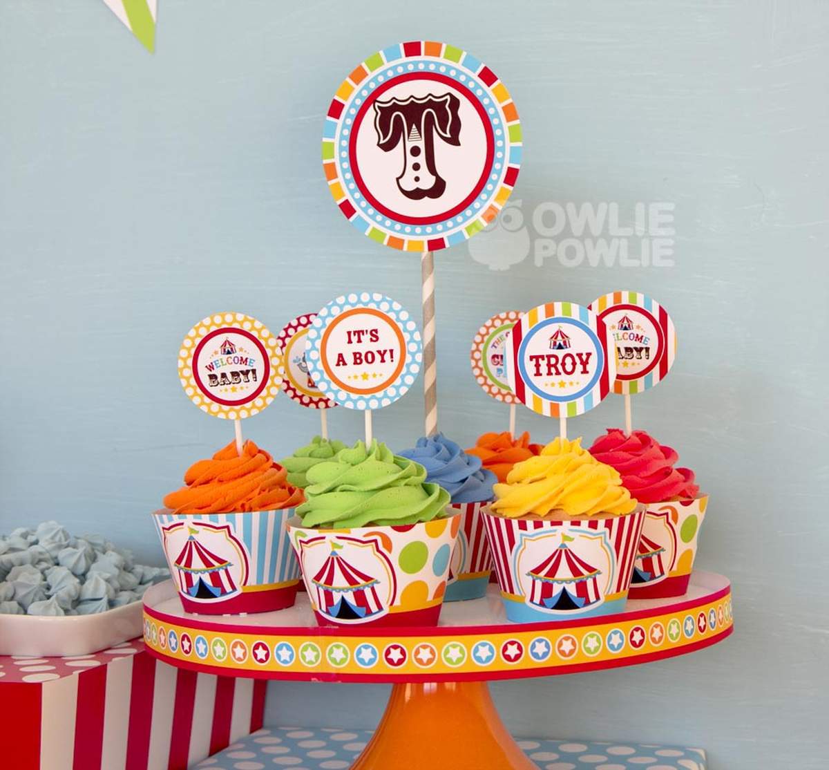 Circus / Carnival Baby Shower Party Ideas | Photo 10 of 24 | Catch My Party