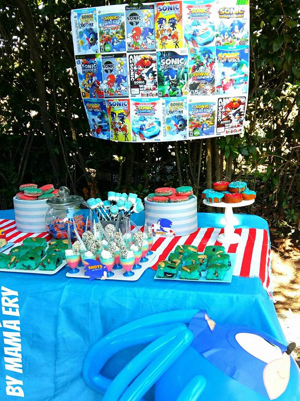 SONIC GAME PARTY Birthday Party Ideas | Photo 6 of 34 | Catch My Party