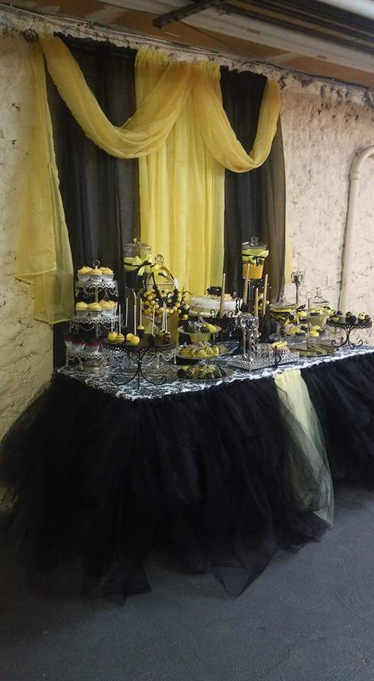 Yellow and black Birthday Party Ideas | Photo 1 of 9 | Catch My Party
