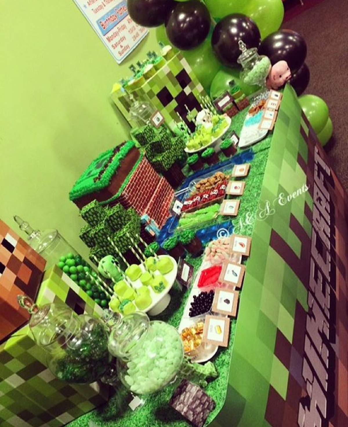 Minecraft Birthday Party Ideas | Photo 2 of 6 | Catch My Party