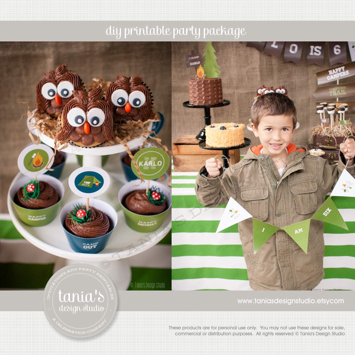 Camping Birthday Party Ideas | Photo 16 of 29 | Catch My Party