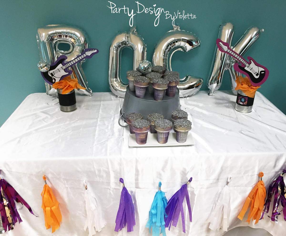 Rock Star Birthday Party Birthday Party Ideas | Photo 1 of 45 | Catch ...