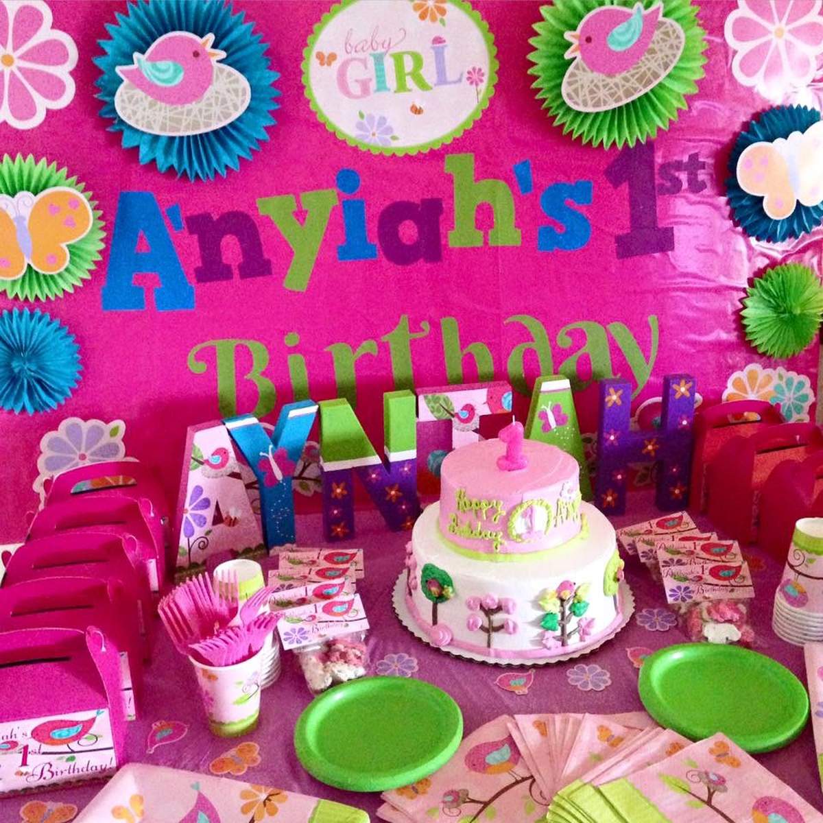 Girl Birthday / Birthday "Tweet Baby girl Birthday Party" | Catch My Party