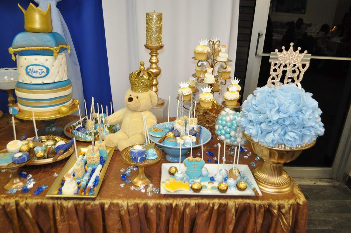 Royalty, Blocks and Bears Baby Shower Party Ideas | Photo 32 of 37 ...