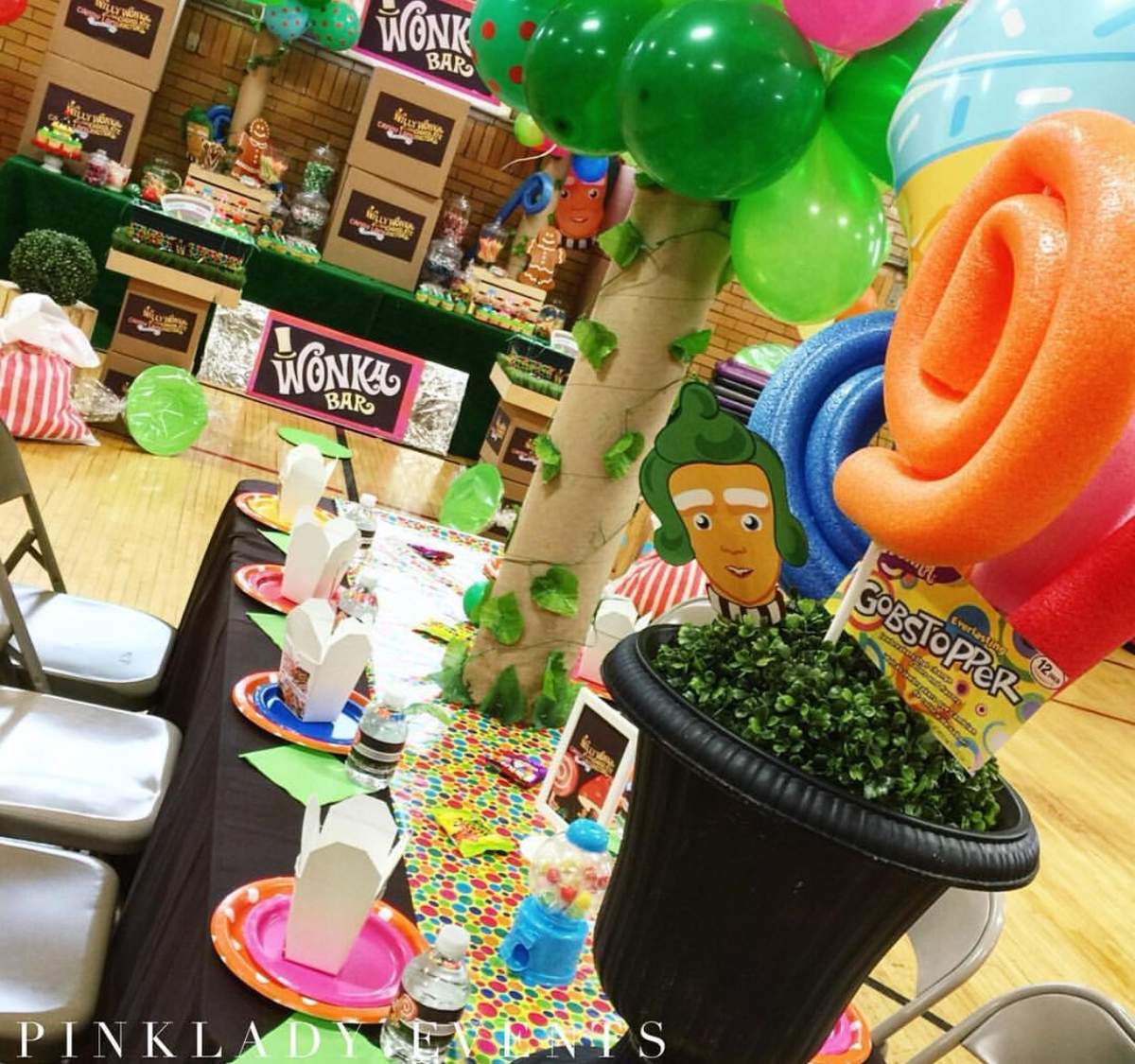 Willy Wonka & The CandyLand Factory Birthday Party Ideas | Photo 9 of ...