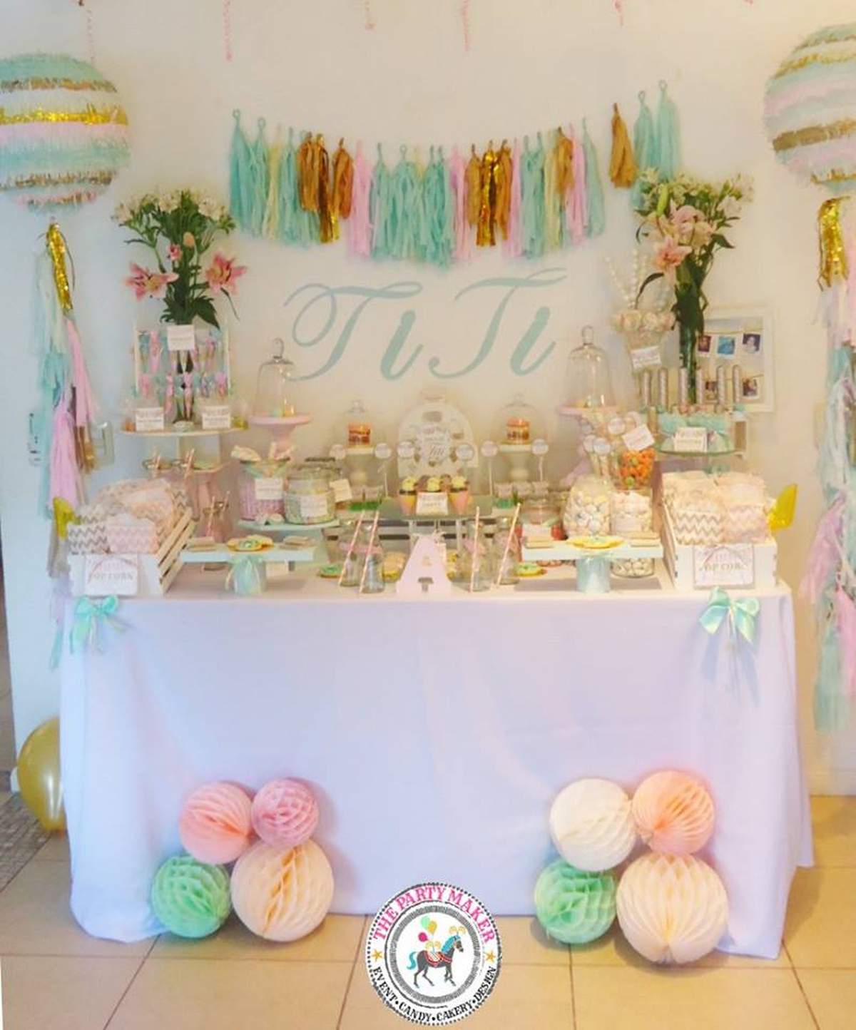 Garland Tassel | Color Pastel Birthday Party Ideas | Photo 14 of 18 ...