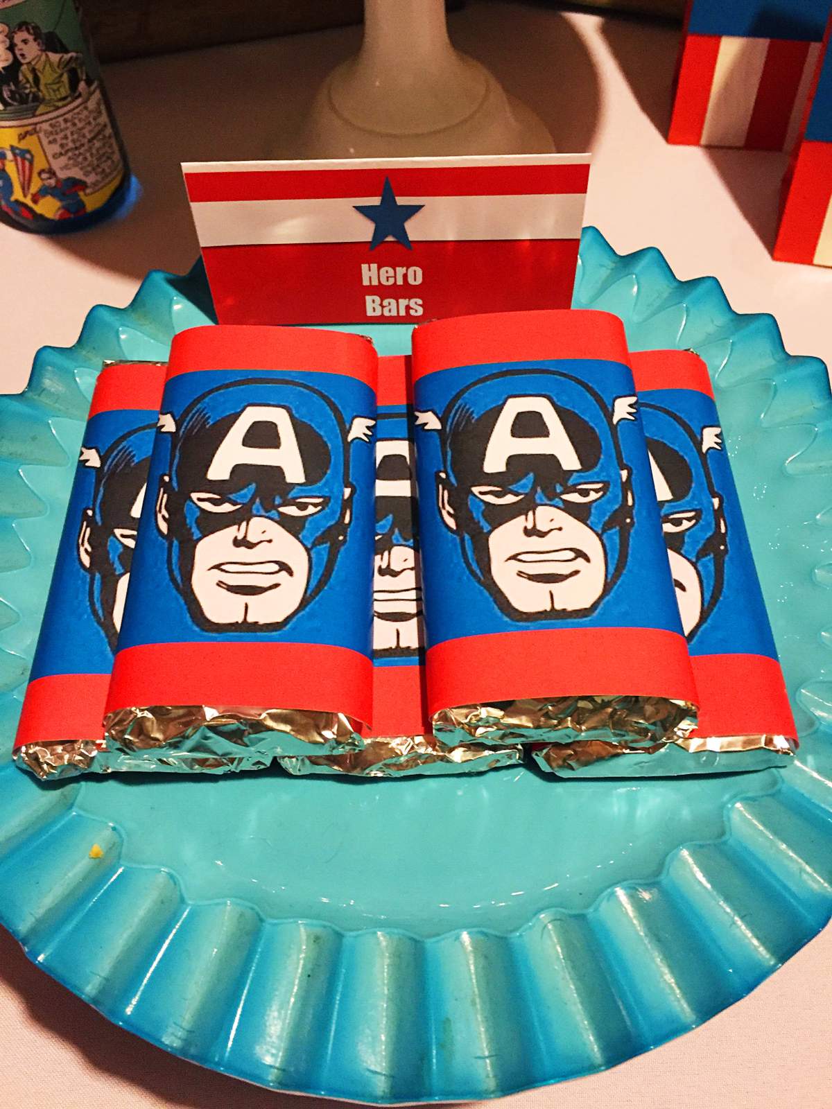 Captain America Birthday Party Ideas | Photo 9 of 19 | Catch My Party