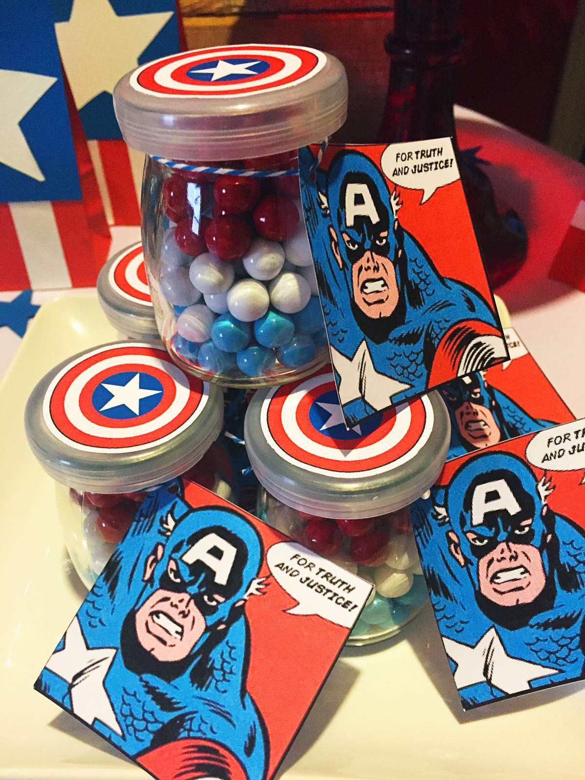 Captain America Birthday Party Ideas | Photo 5 of 19 | Catch My Party