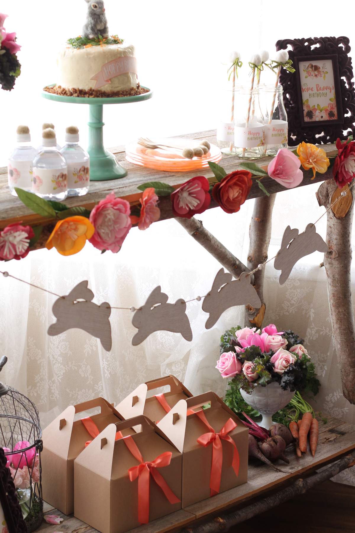 Bunny Rabbit Birthday Party Ideas | Photo 1 of 23 | Catch My Party