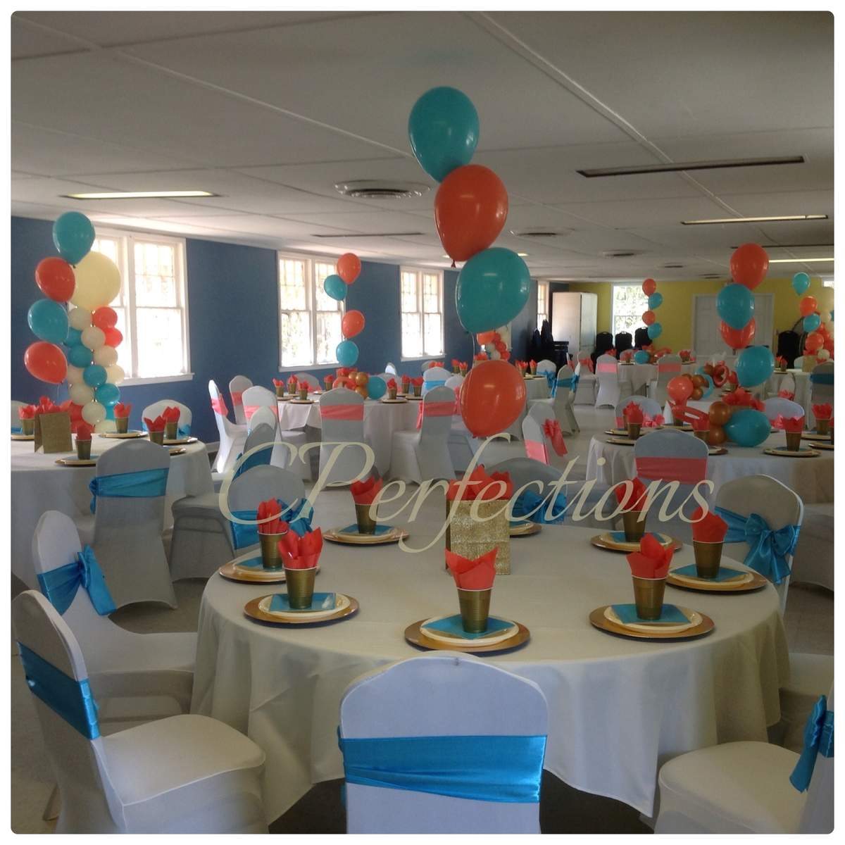 Coral & Turquoise Baby Shower Baby Shower Party Ideas | Photo 6 of 6 ...