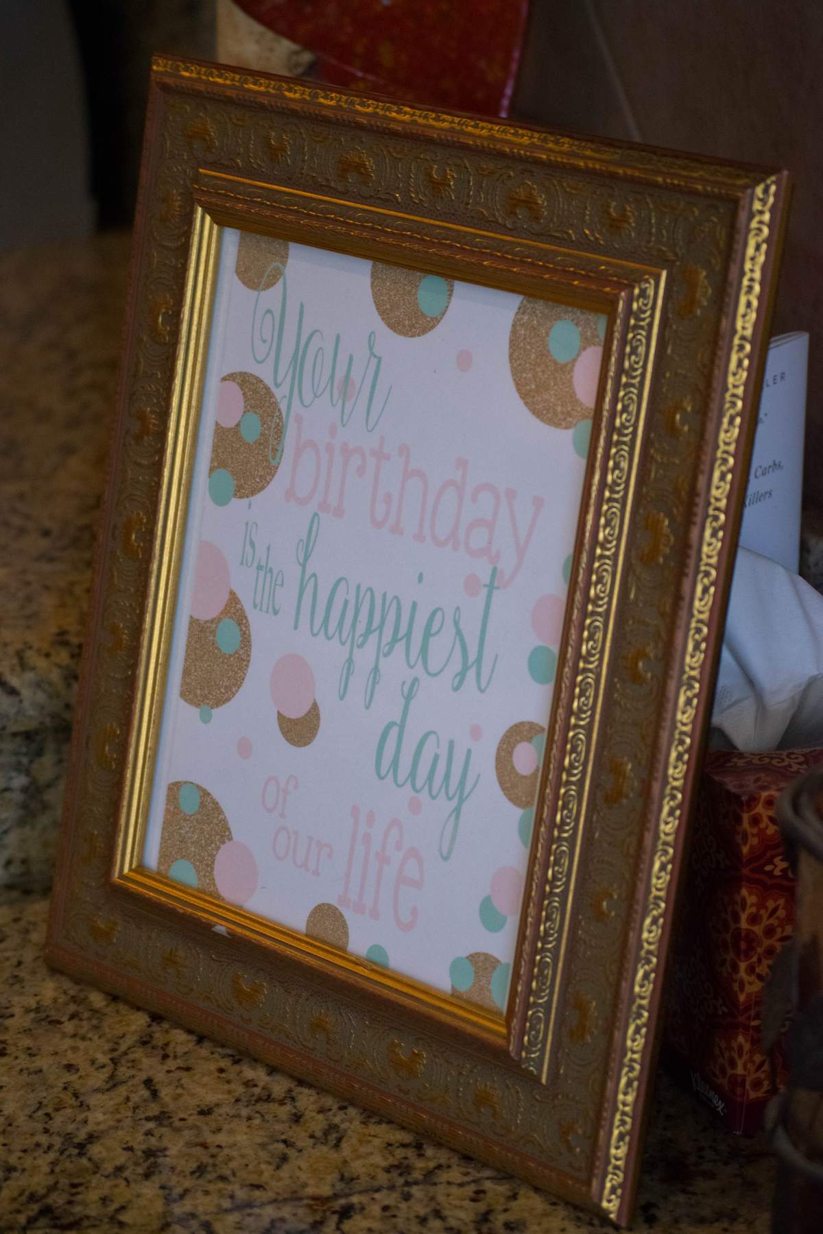 Light Pink, Mint Green, Gold and White Birthday Party Ideas | Photo 44 ...