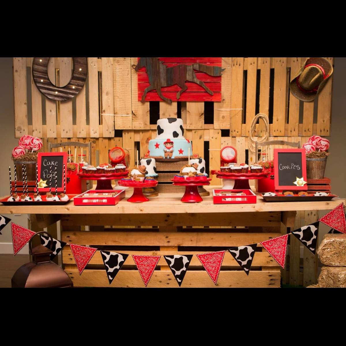 Cow boy Birthday Party Ideas | Photo 2 of 20 | Catch My Party