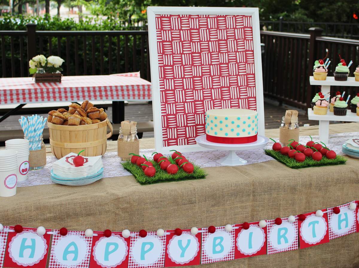 Cherries Birthday Party Ideas | Photo 7 of 28 | Catch My Party