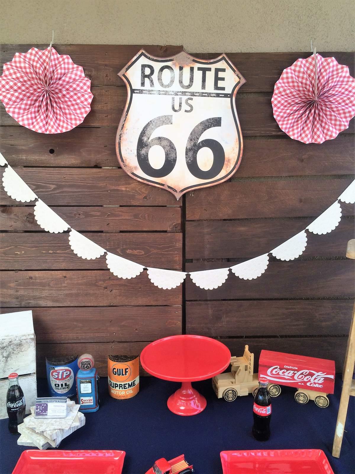 Vintage Route 66 Baby Shower Party Ideas | Photo 1 of 36 | Catch My Party
