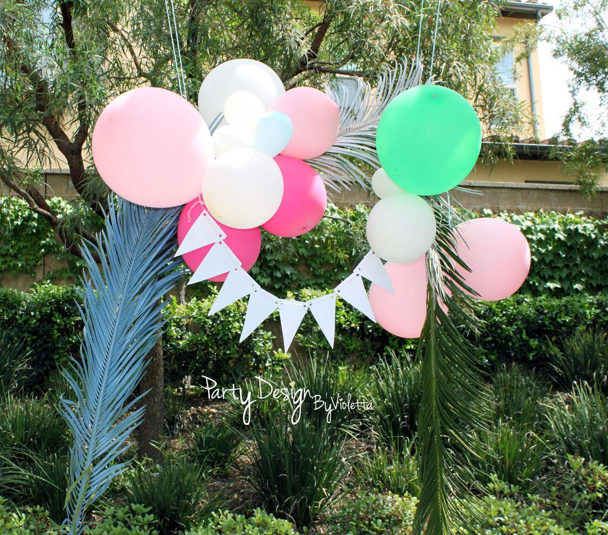 Flamingo's summer pool party, pineapple, popsicle,cotton candy Birthday ...
