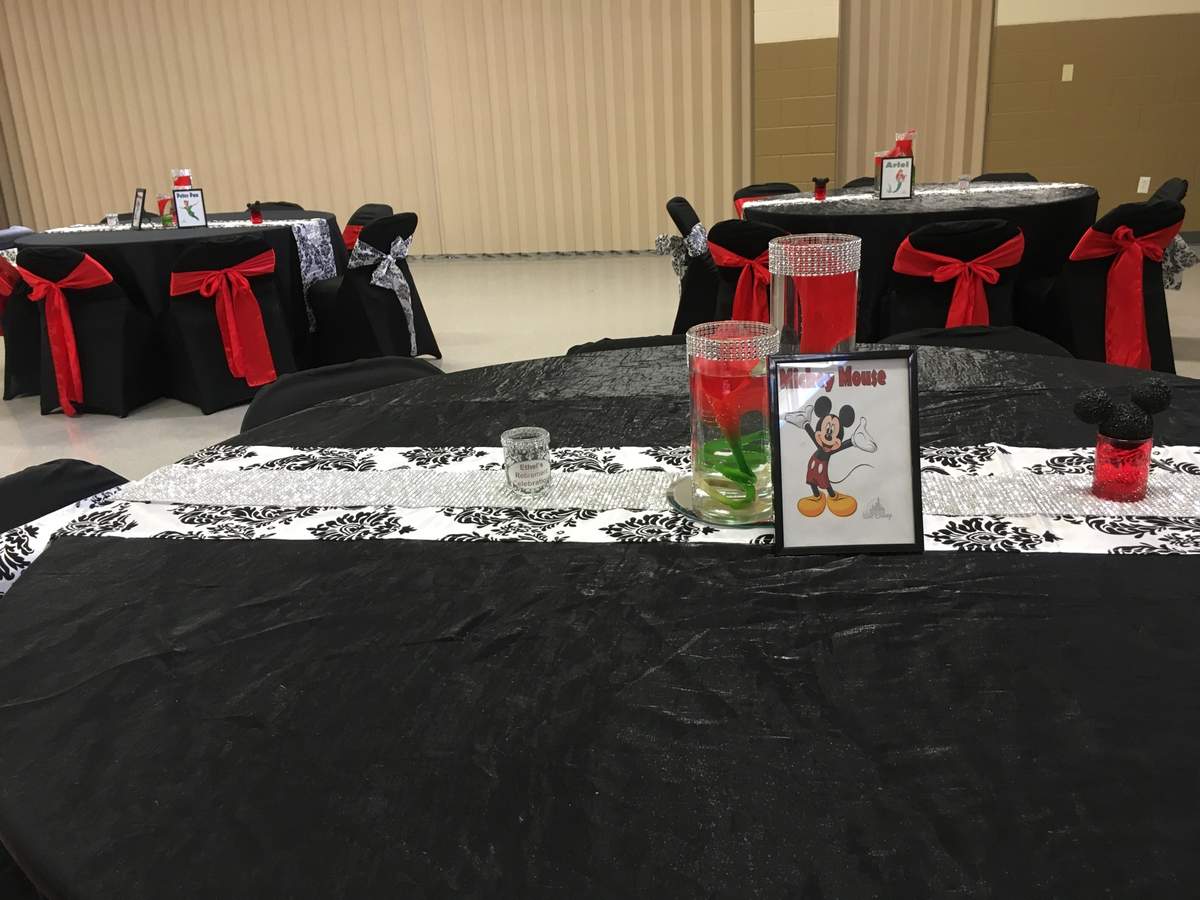 Damask with Mickey Mouse Farewell Party Party Ideas | Photo 17 of 17 ...