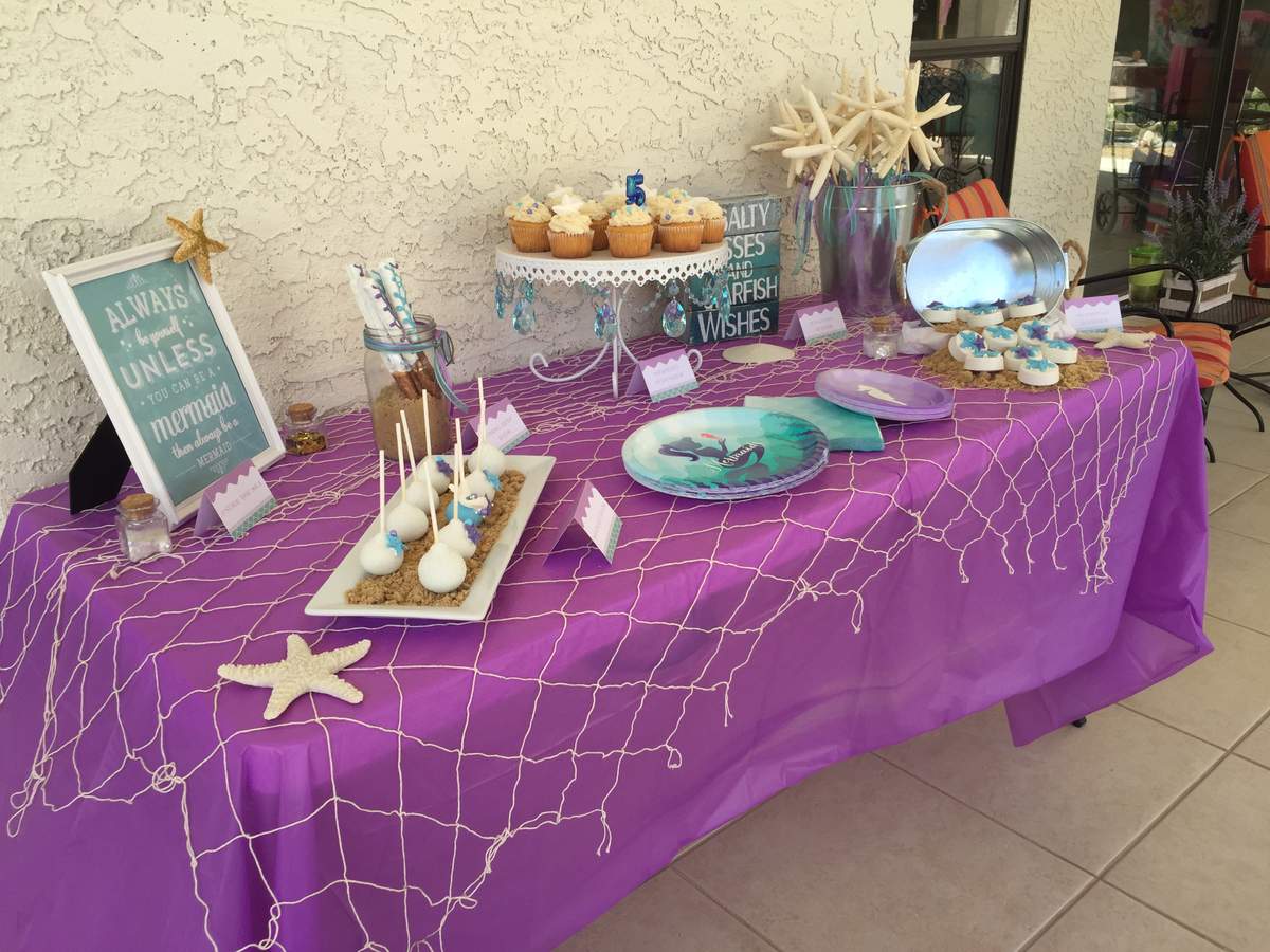 Mermaids Birthday Party Ideas | Photo 15 of 24 | Catch My Party