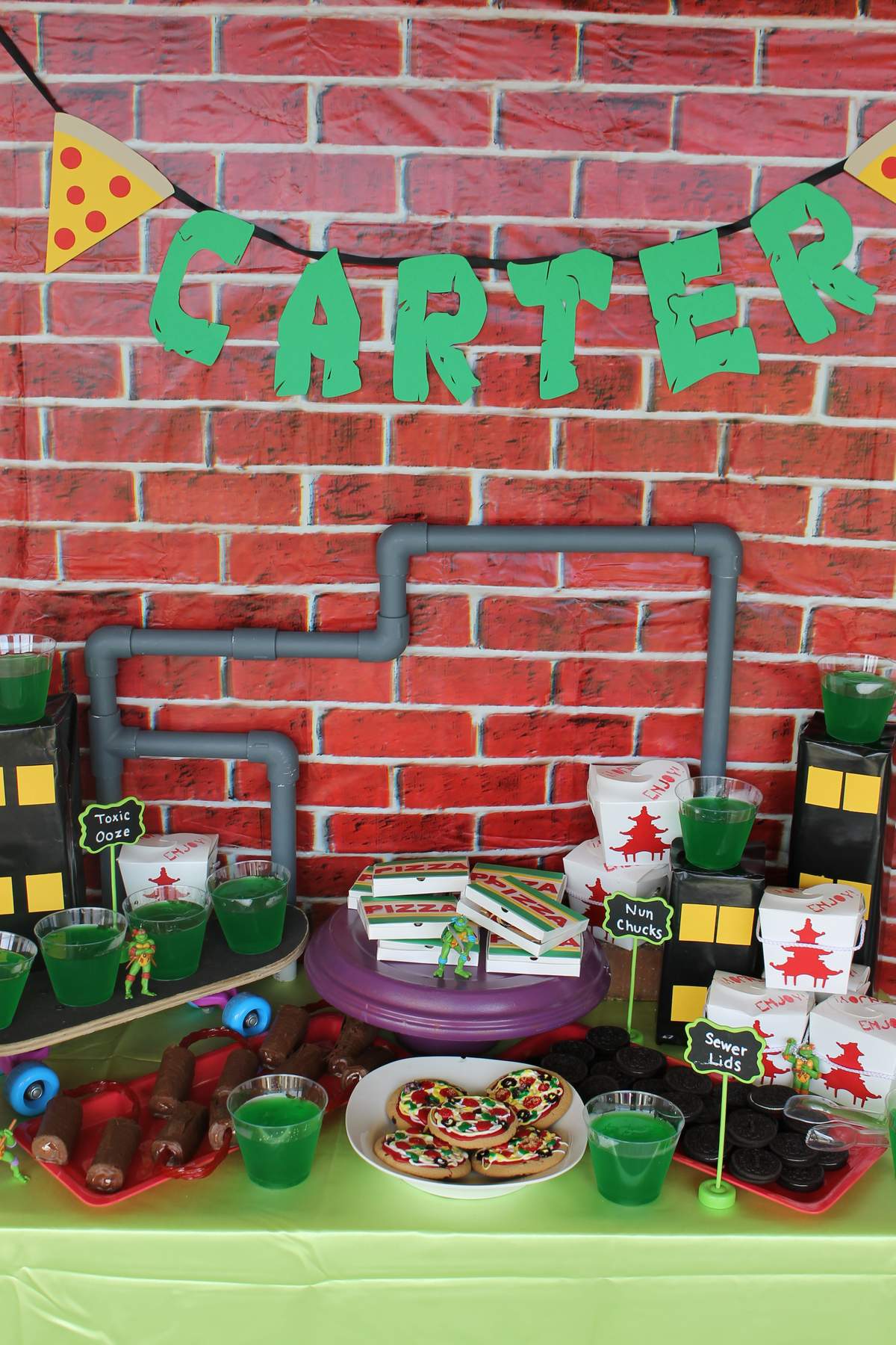 Teenage Mutant Ninja Turtles Birthday Party Ideas Photo 1 Of 10 