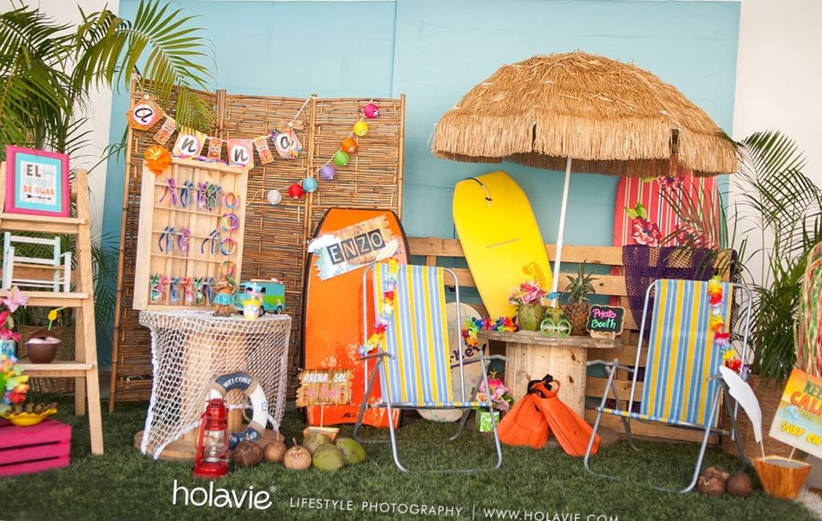 Beach / surf Birthday Party Ideas | Photo 1 of 26 | Catch My Party