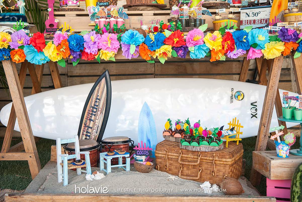 Beach / surf Birthday Party Ideas | Photo 1 of 26 | Catch My Party