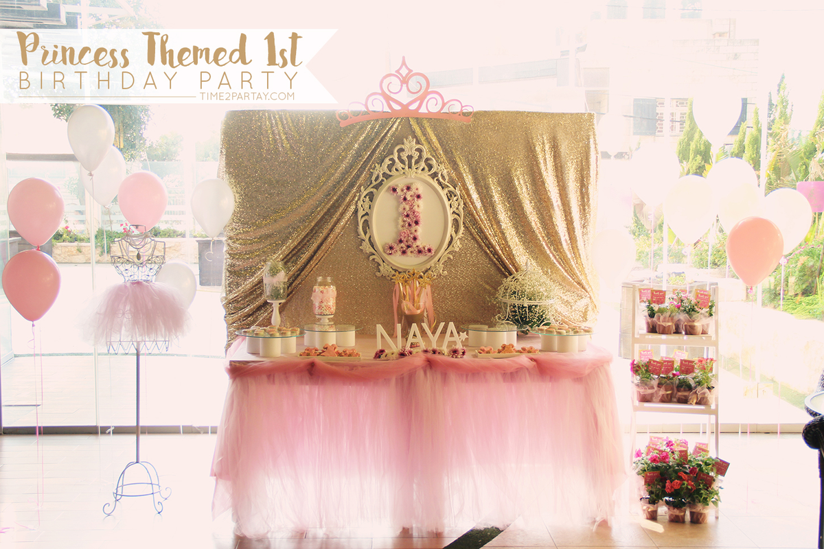 Princess / Birthday "Pink & Gold Princess Themed Birthday" | Catch My Party