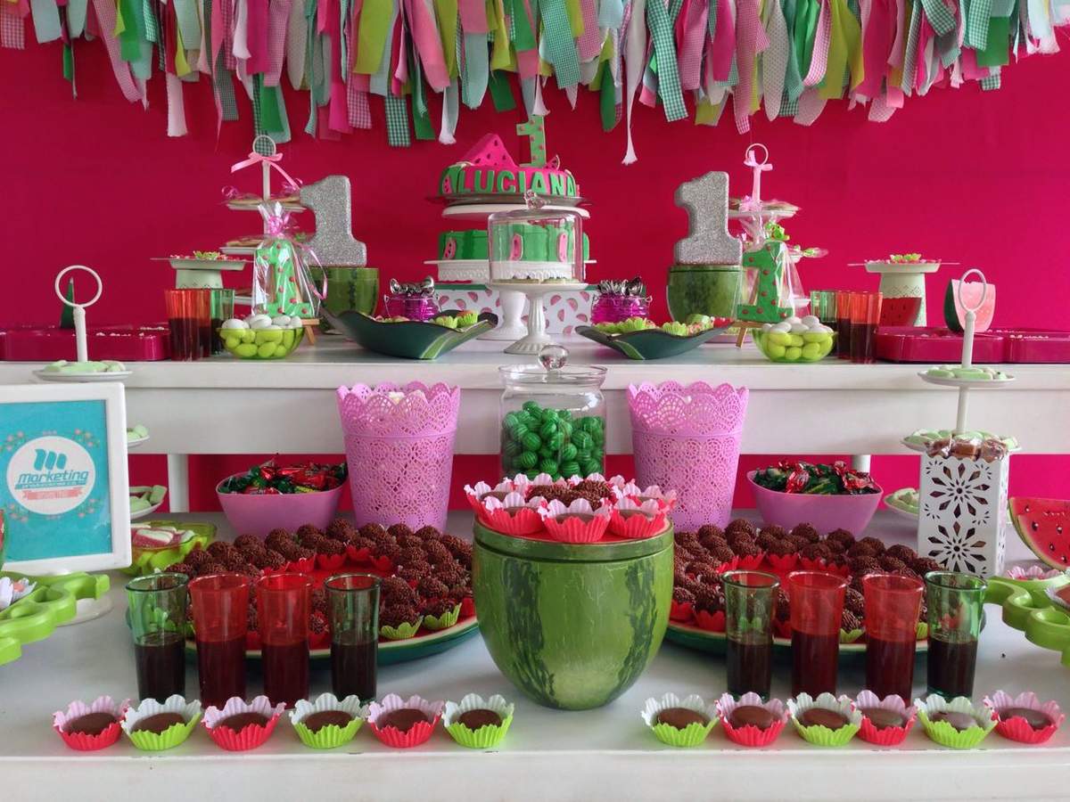 Watermelon Birthday Party Ideas | Photo 1 of 21 | Catch My Party