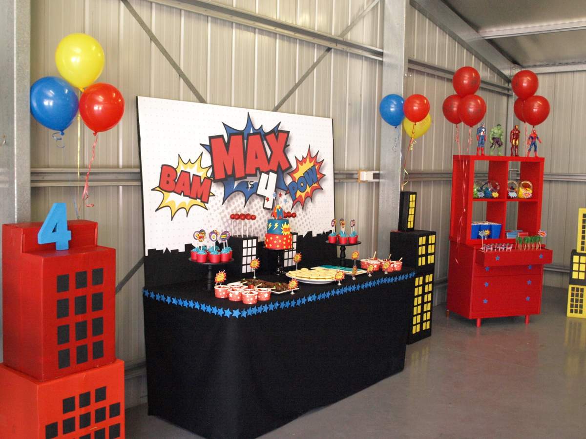 Super Hero Birthday Party Ideas | Photo 1 of 22 | Catch My Party