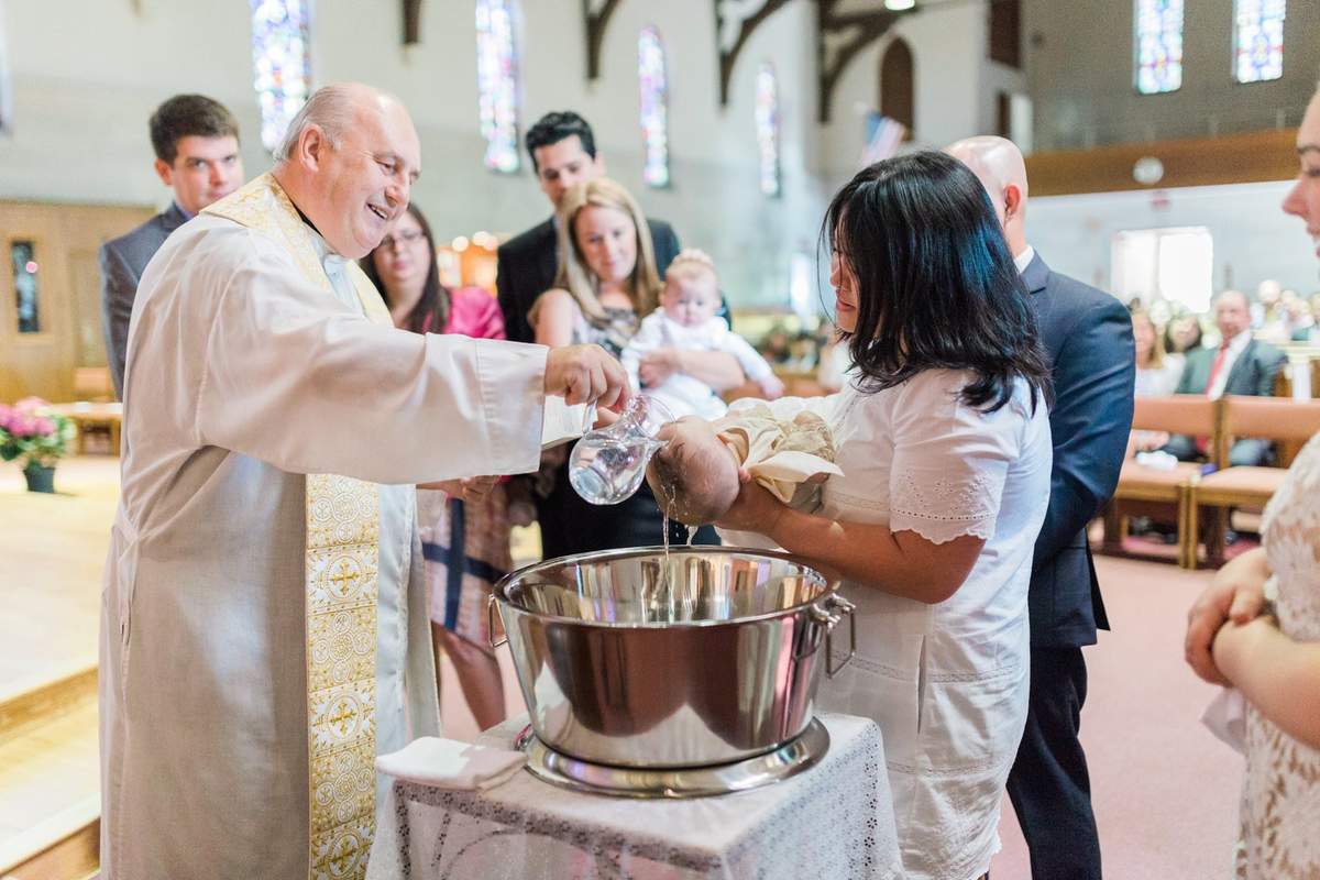 Pink florals Baptism Party Ideas | Photo 4 of 53 | Catch My Party