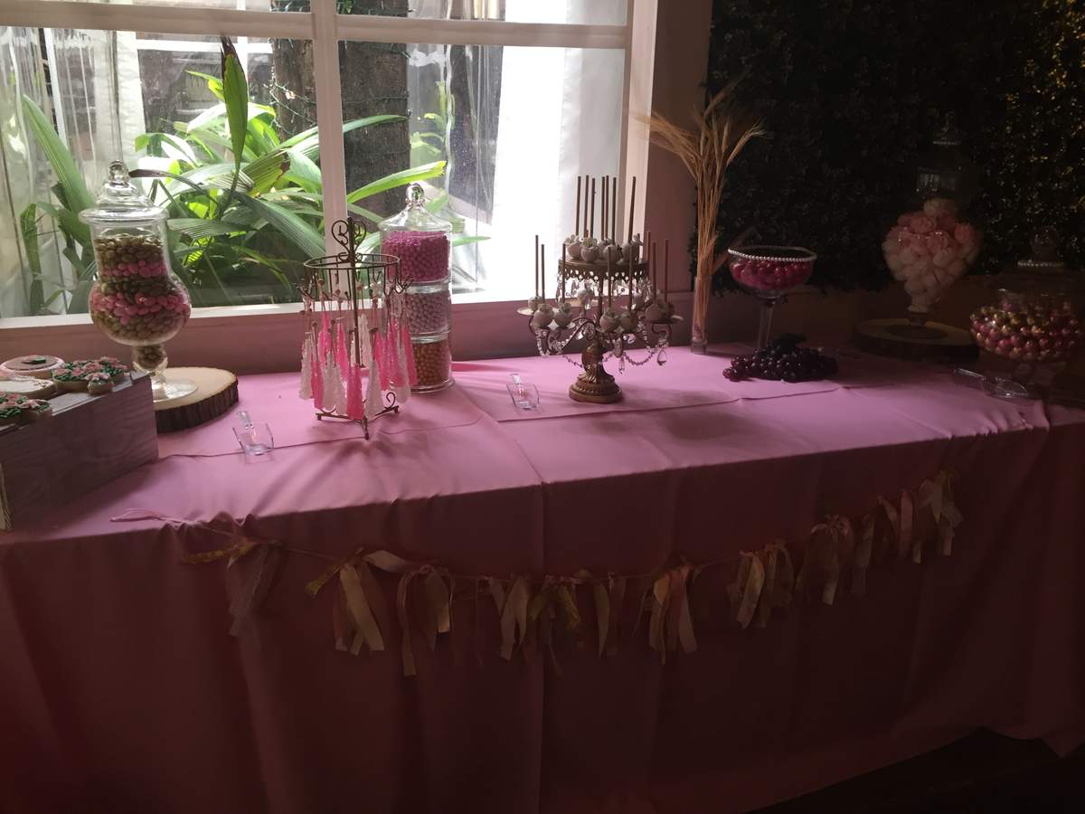 Pink and Gold First Holy Communion First Holy Communion Party Ideas ...
