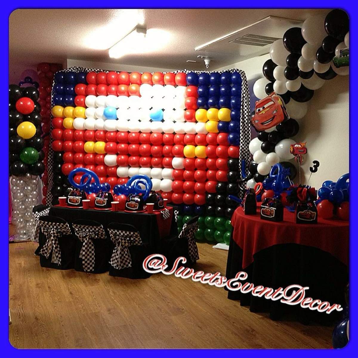 Cars (Disney movie) / Birthday "CARS Theme Set Up by: Sweets Event ...