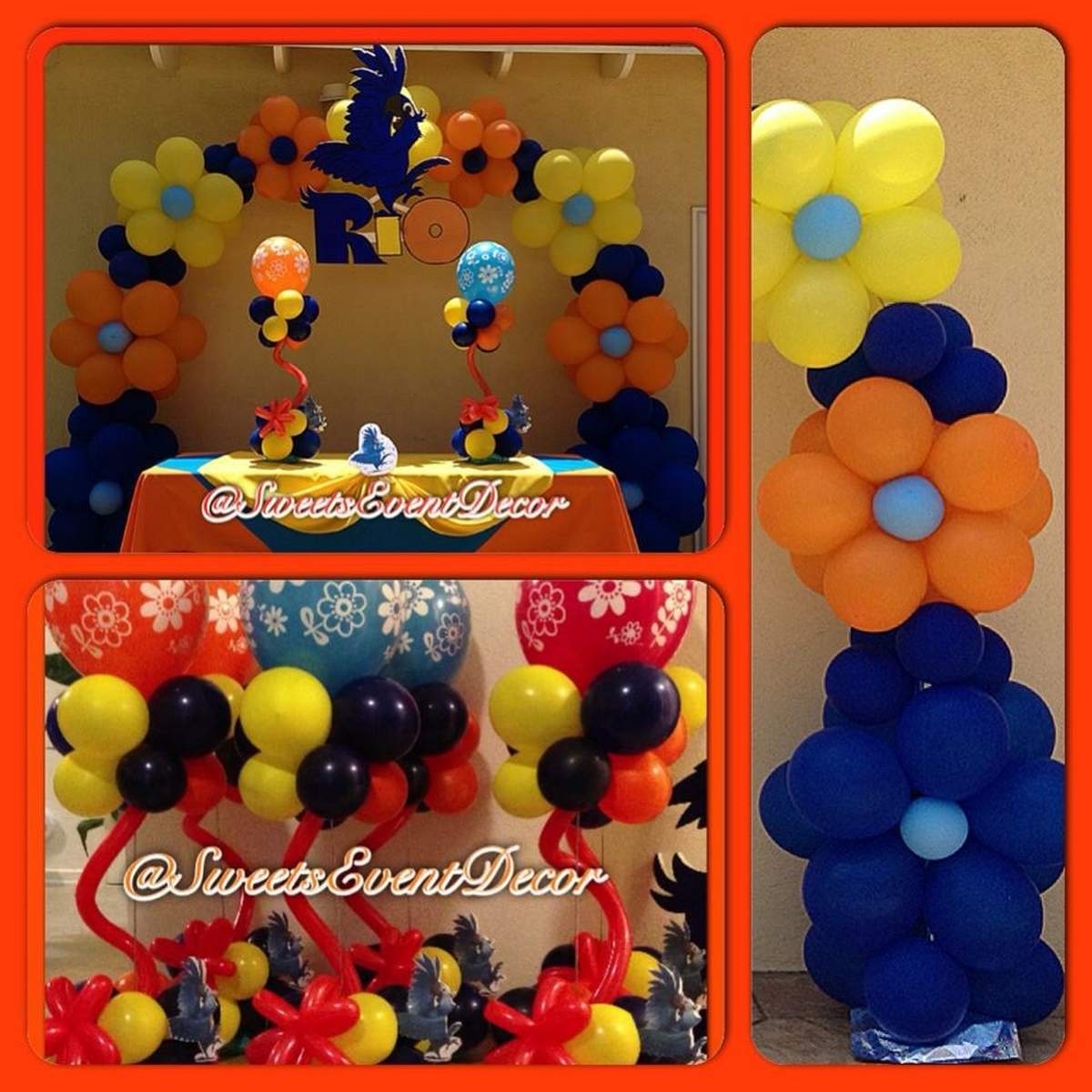 Carnivale / Rio / Birthday "RIO Decor Set Up by: Sweets Event Decor ...