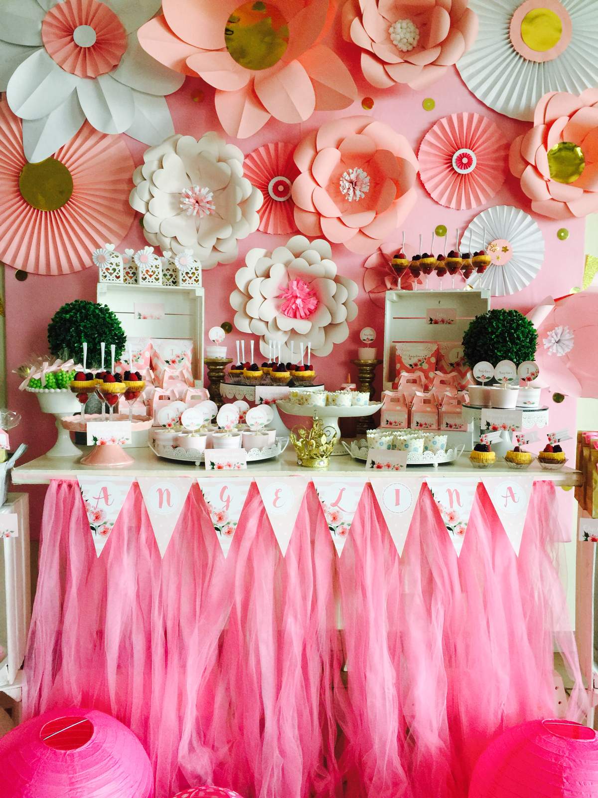 Angelina's turns one Birthday Party Ideas | Photo 2 of 26 | Catch My Party