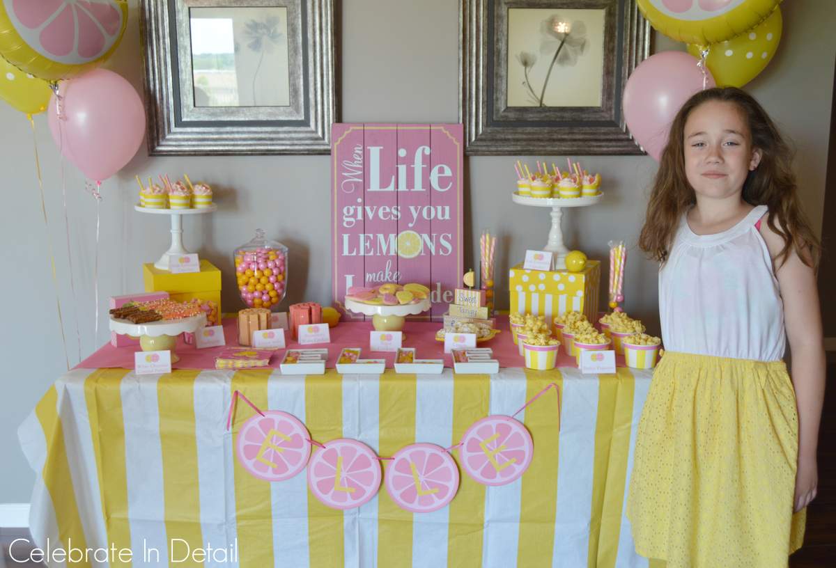 Pink Lemonade Birthday Party Birthday Party Ideas | Photo 3 of 20 ...