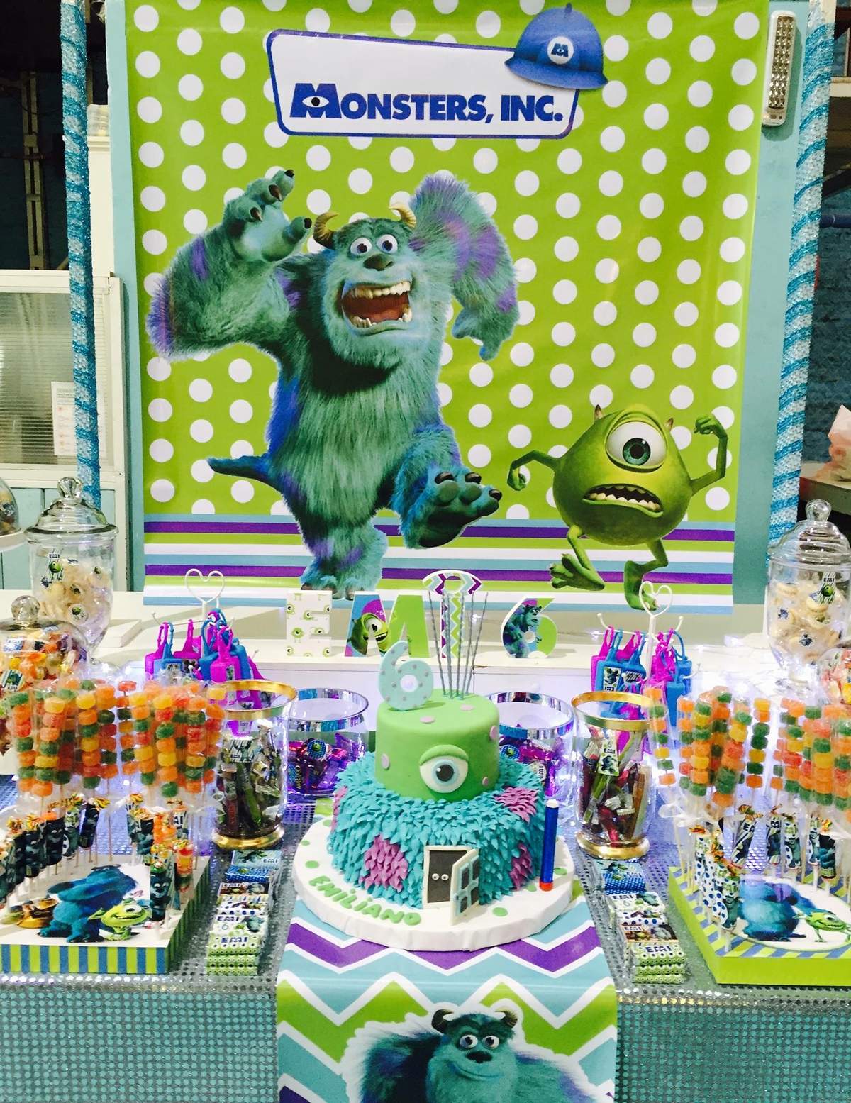Monster inc Birthday Party Ideas | Photo 5 of 7 | Catch My Party
