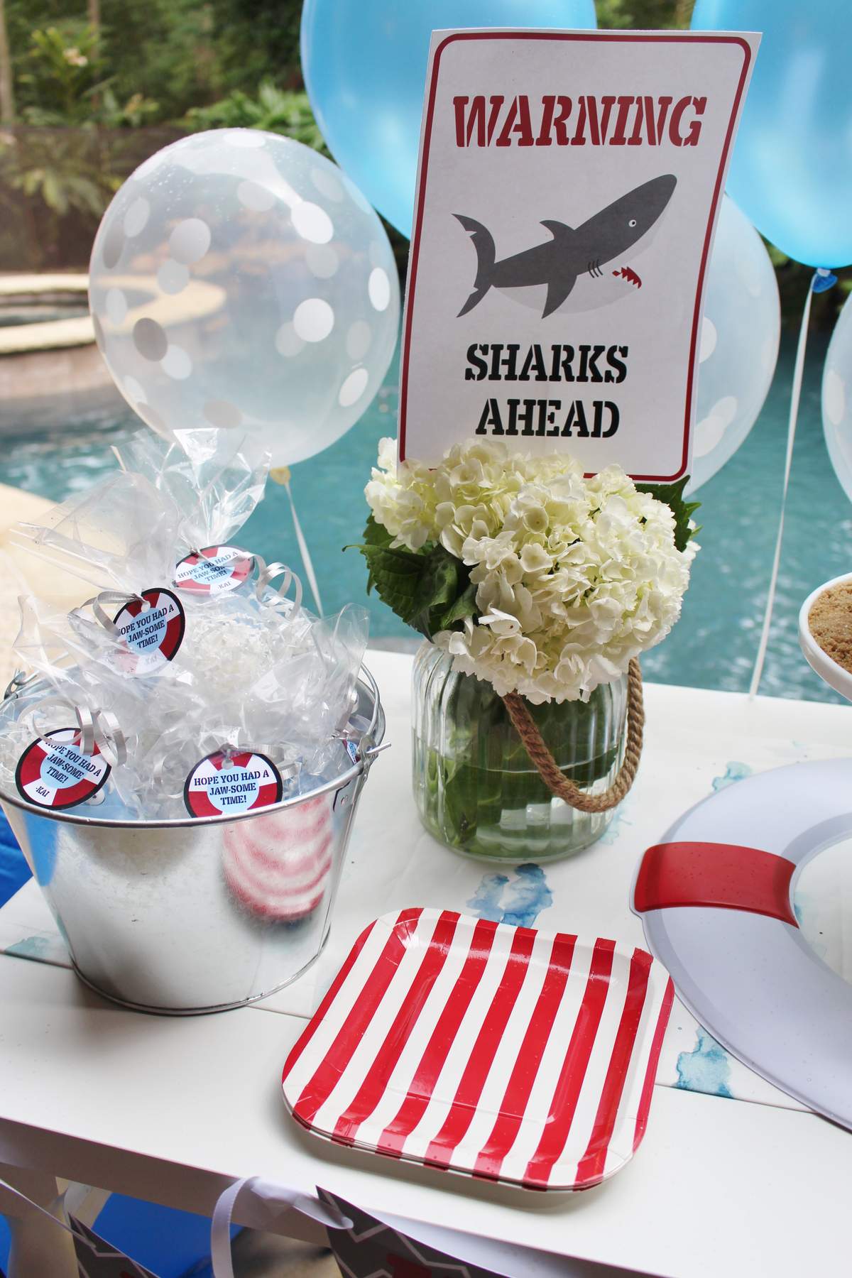 Sharks Birthday Party Ideas | Photo 1 of 17 | Catch My Party