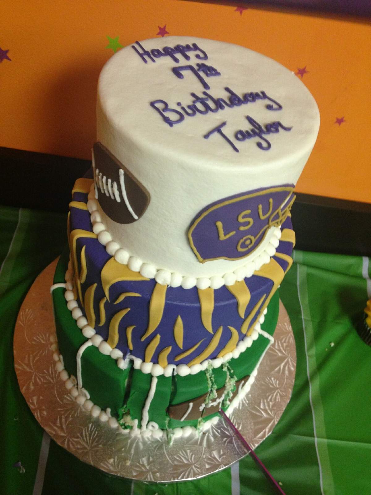 LSU Football Birthday Party Ideas | Photo 1 of 5 | Catch My Party