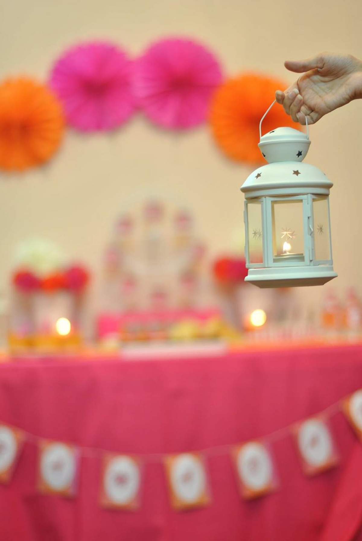 Pink and orange Ramadan party Party Ideas | Photo 2 of 16 | Catch My Party