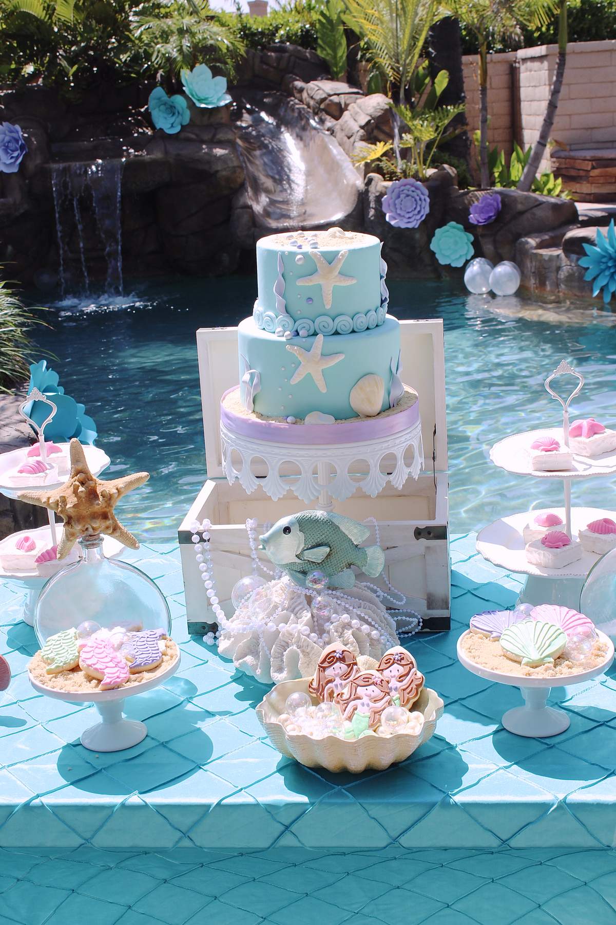 Mermaids Birthday Party Ideas | Photo 24 of 42 | Catch My Party