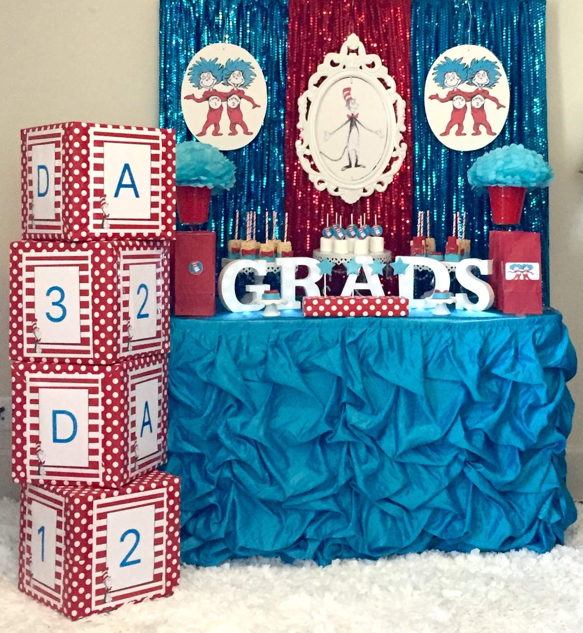 Dr. Seuss Theme Graduation/End of School Party Ideas | Photo 1 of 17 ...