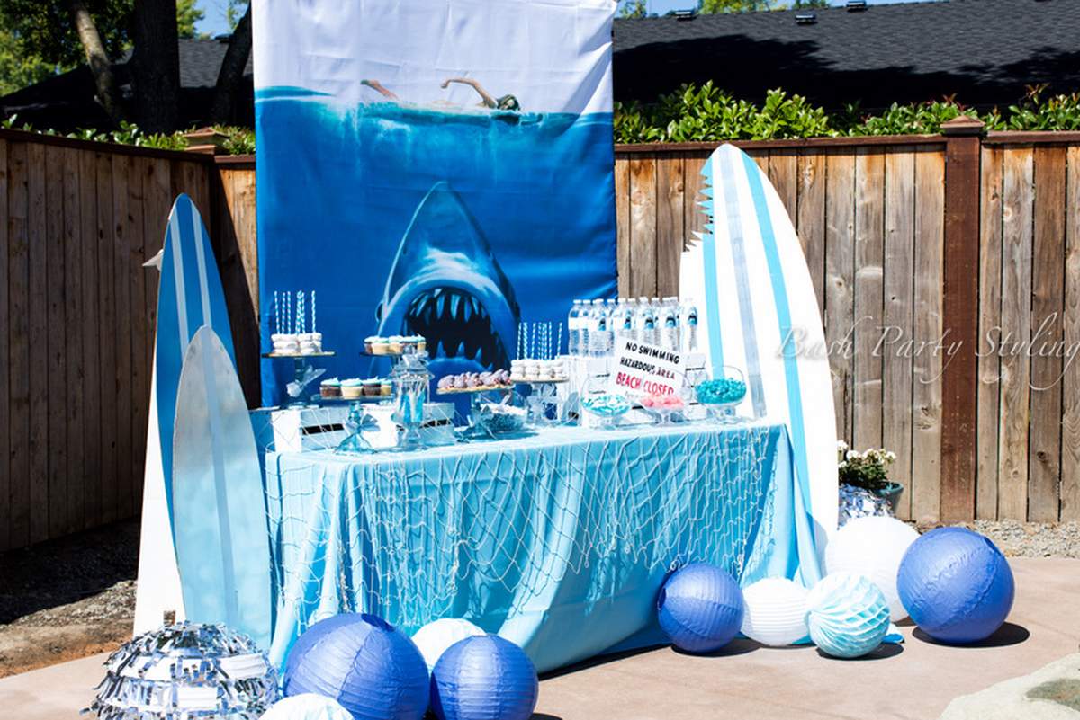 Jaws/shark Birthday Party Ideas | Photo 1 of 9 | Catch My Party