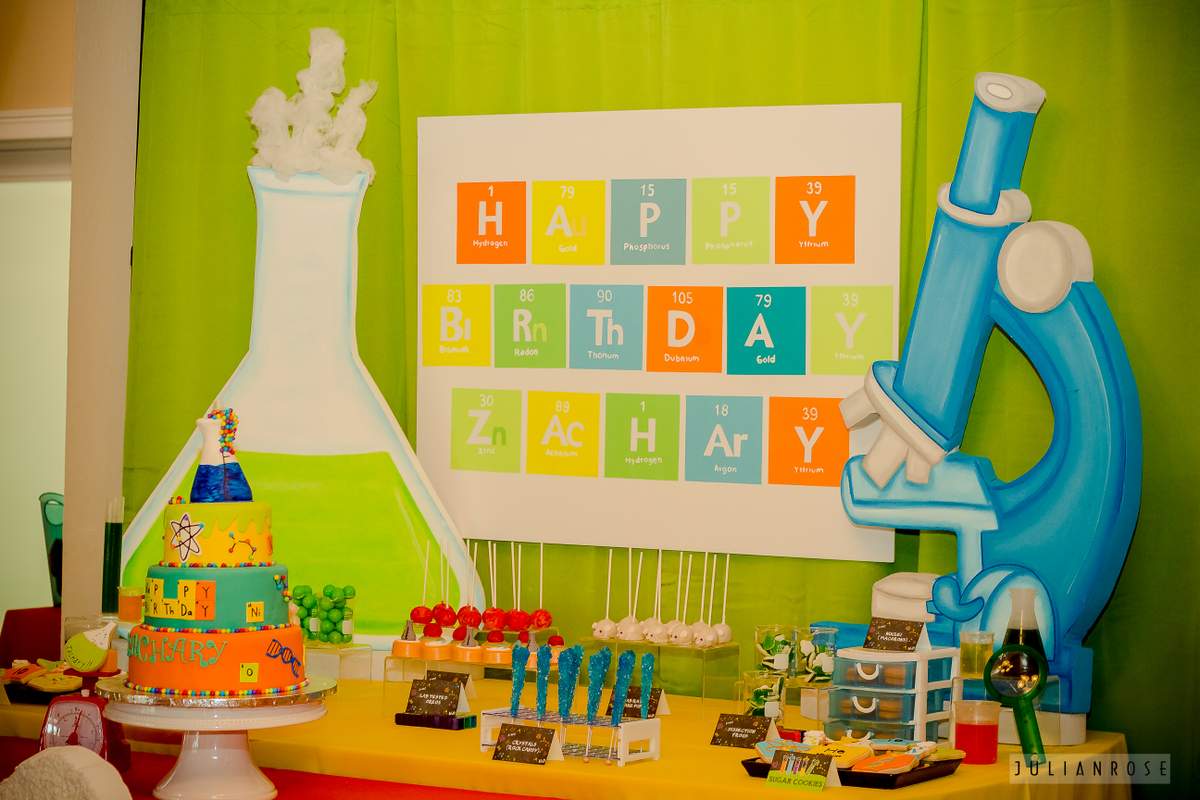 Science Birthday Party Ideas | Photo 1 of 30 | Catch My Party