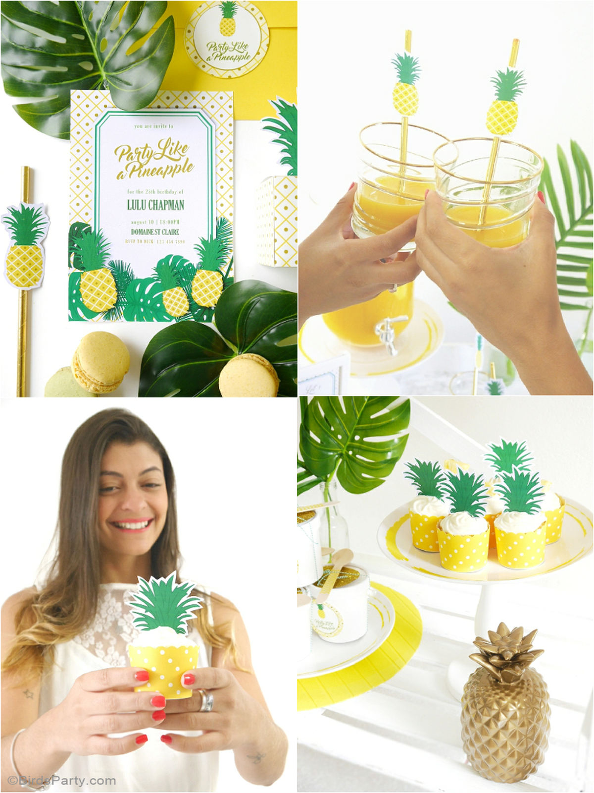 Pineapple Tropical Summer Birthday Party Ideas | Photo 1 of 10 | Catch My Party